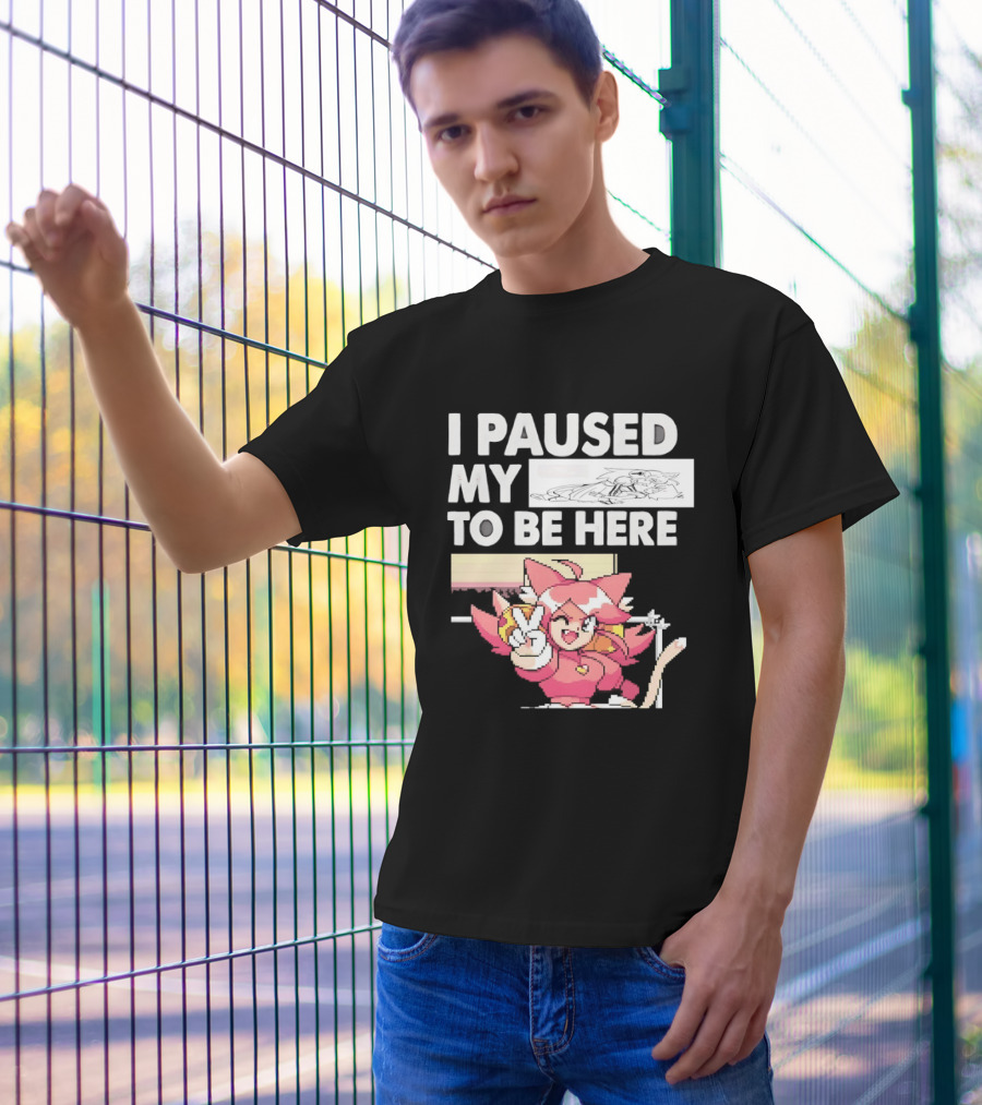 I Paused My Game To Be Here Mad Mew Mew Undertale Anime Girls T-Shirt
