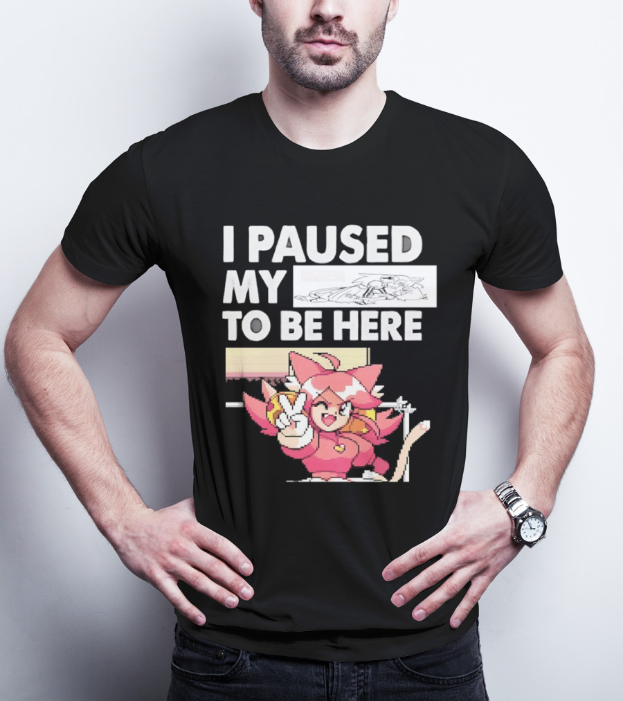 I Paused My Game To Be Here Mad Mew Mew Undertale Anime Girls T-Shirt