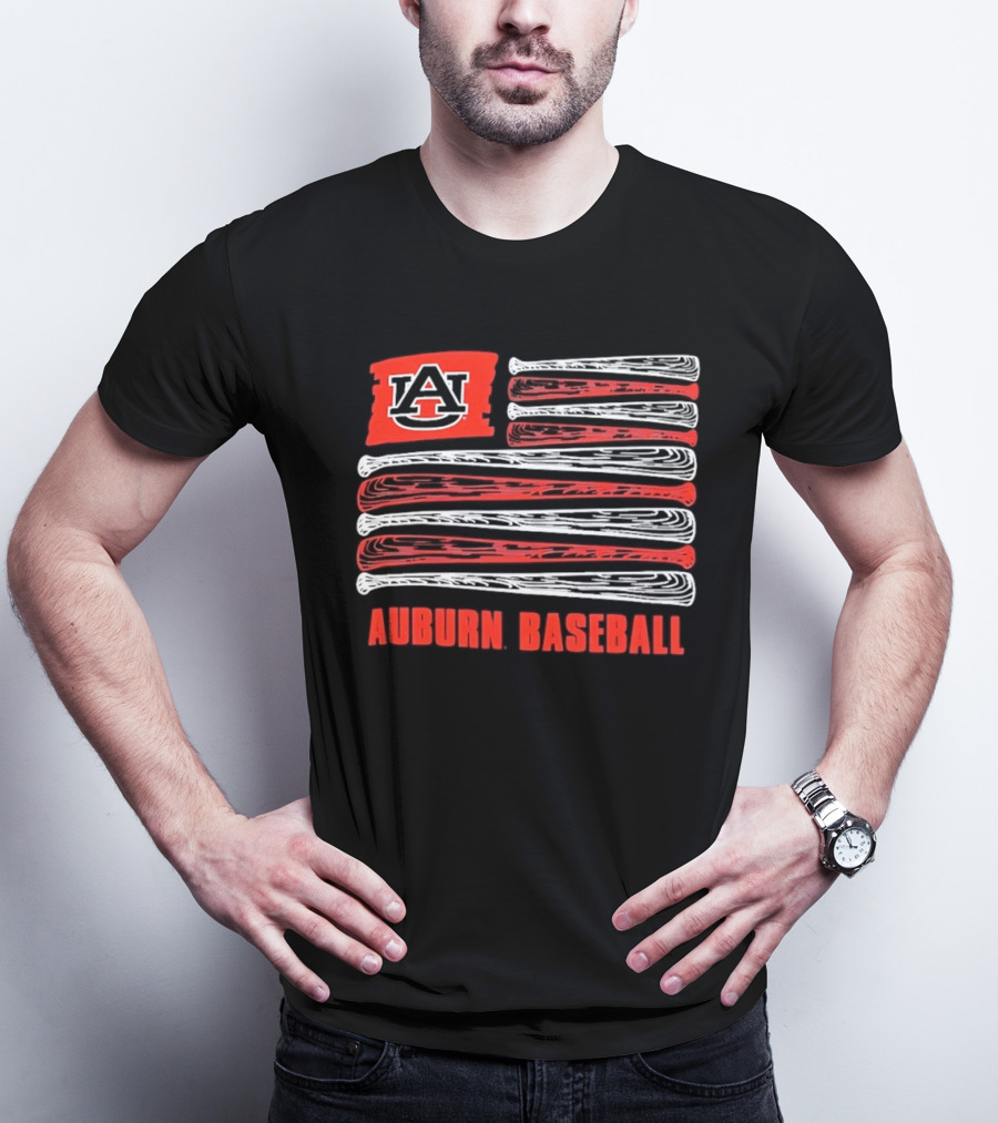 Auburn Tigers America's 250 Flag Baseball Team Spirit T-Shirt
