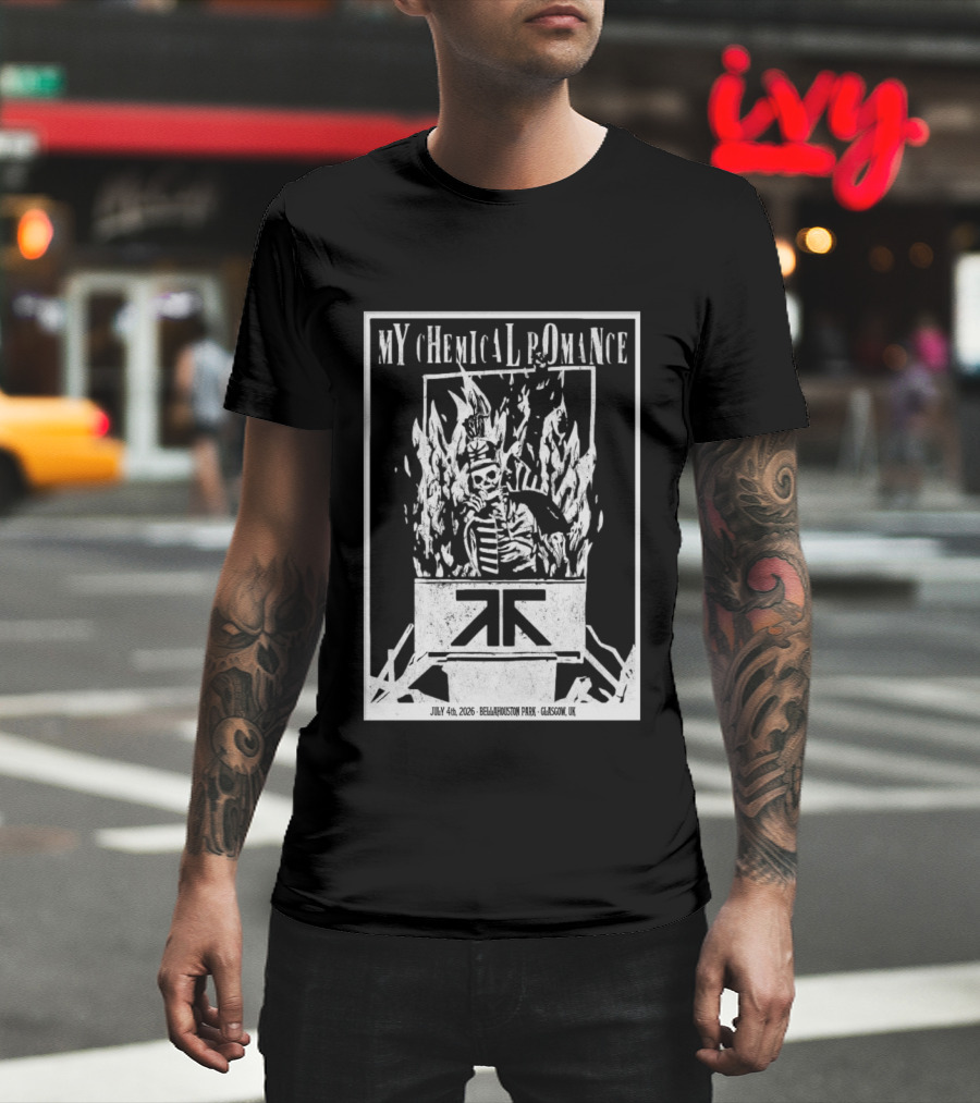 My Chemical Romance July 4 2026 Bellahouston Park Glasgow UK T-Shirt