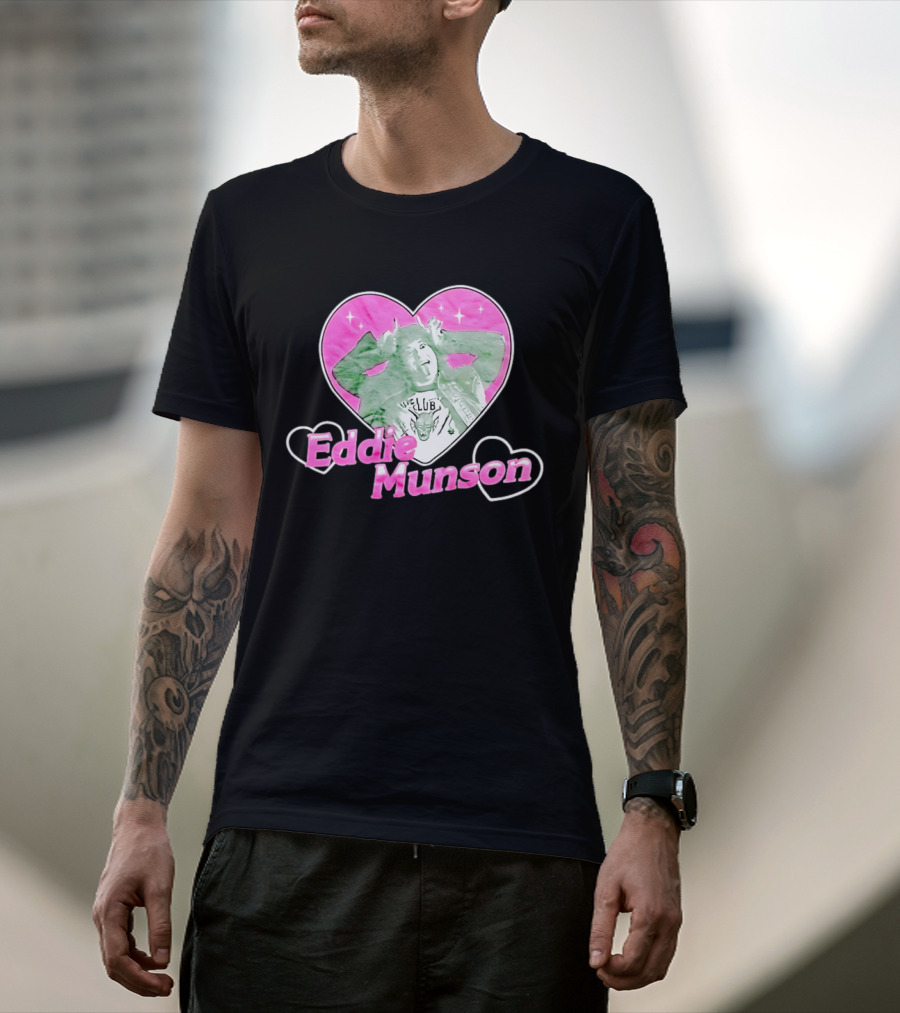 Eddie Munson Hellfire Club Heart Frame Stranger Things T-Shirt
