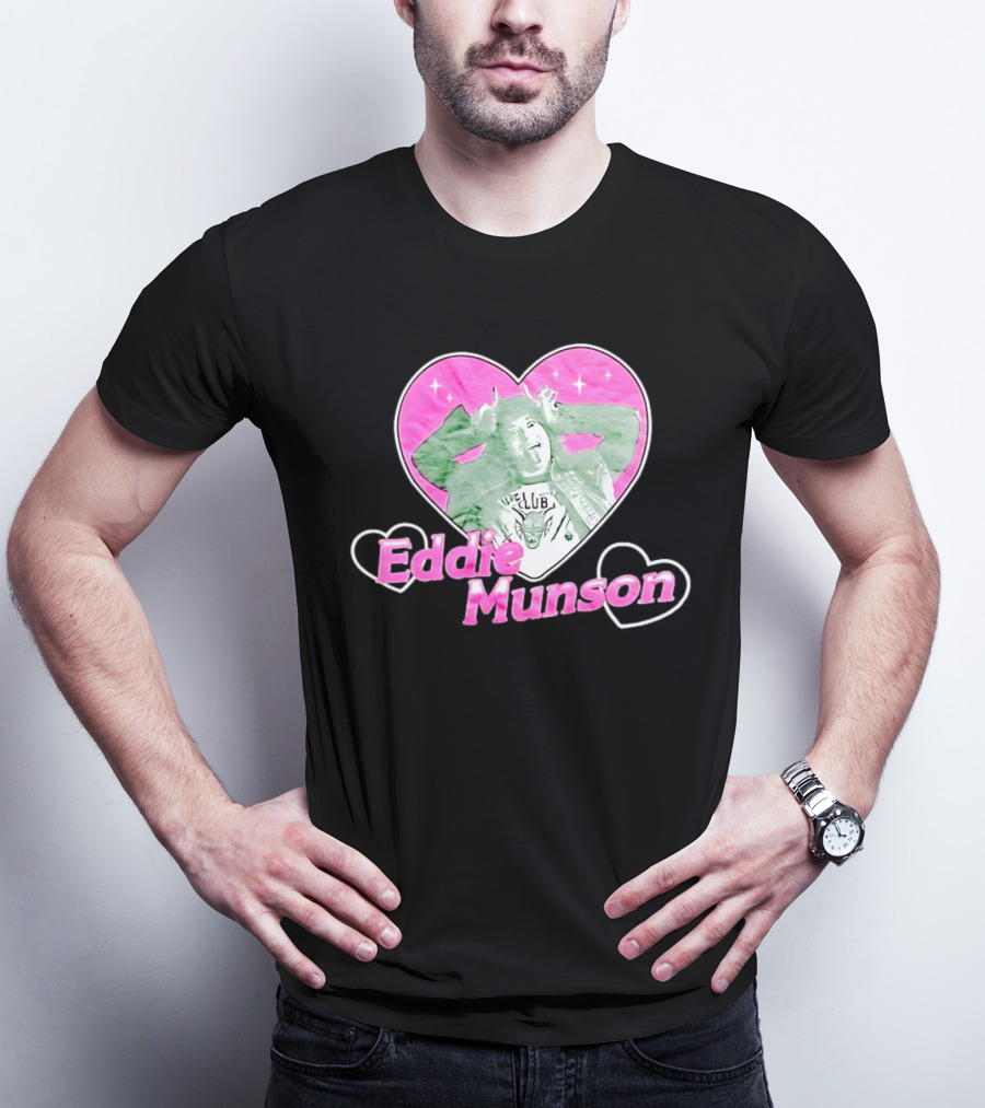 Eddie Munson Hellfire Club Heart Frame Stranger Things T-Shirt
