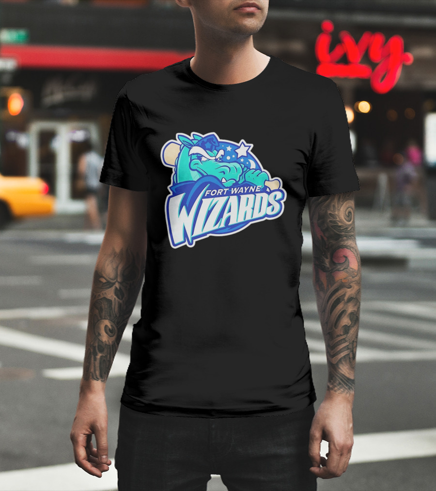 Fort Wayne Wizards Crocodile Logo Minor League Baseball Team T-Shirt
