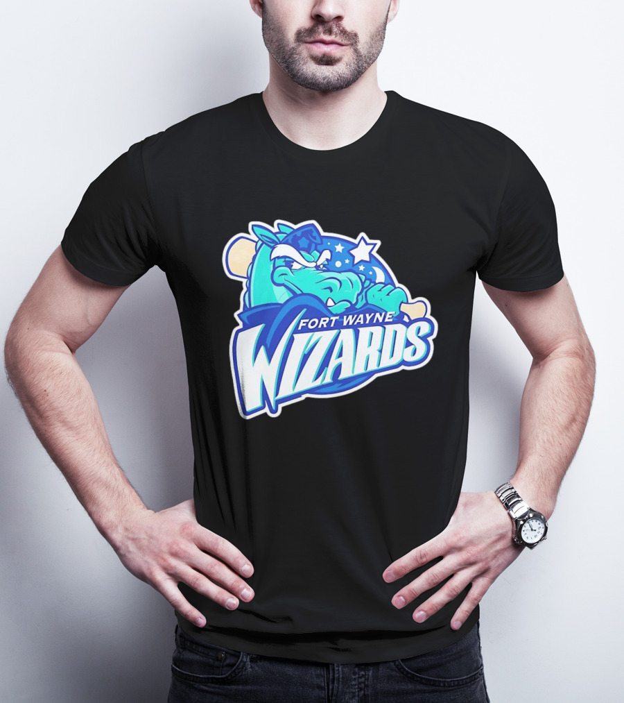 Fort Wayne Wizards Crocodile Logo Minor League Baseball Team T-Shirt