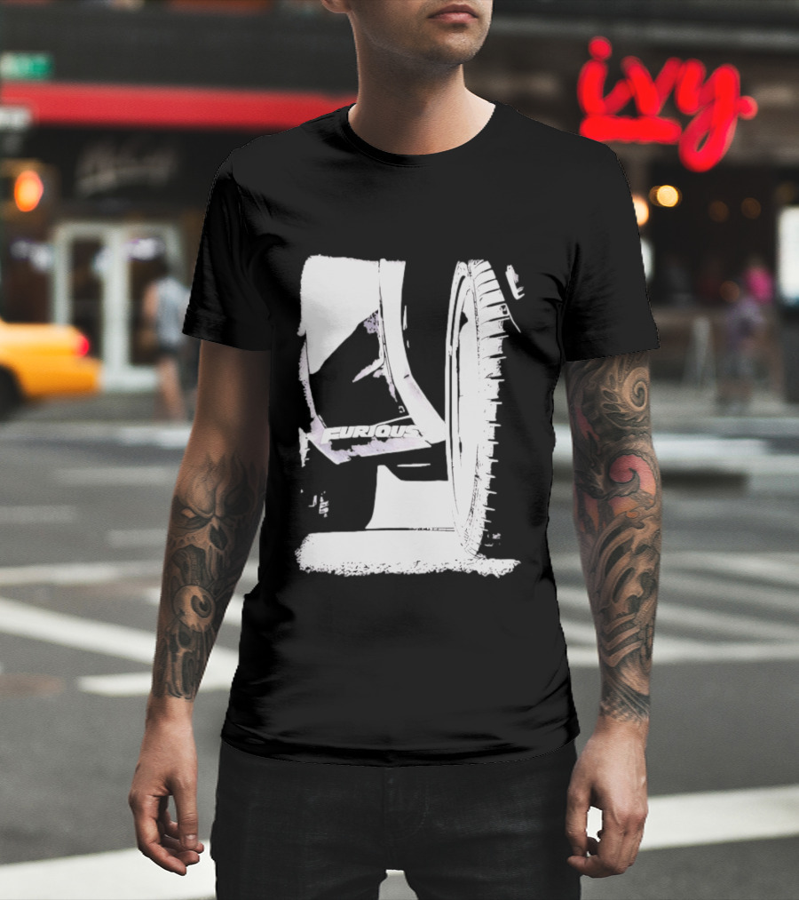 Furious 7 Universal City Studios Film Franchise Automotive Wheel Tire Rim T-Shirt