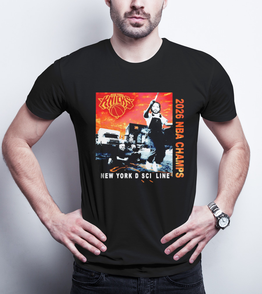 New York Knicks 2026 NBA Champs New York Discipline Rap Album T-Shirt