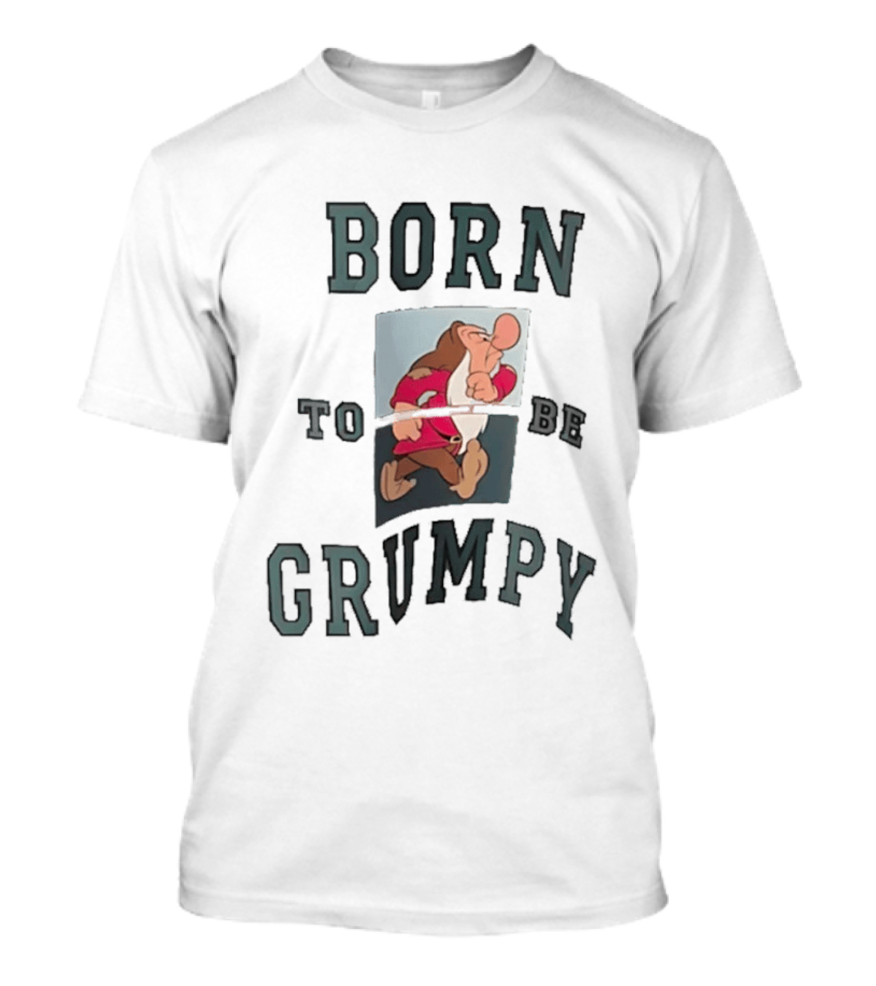 Born To Be Grumpy Dwarf Character With Red Outfit T-Shirt