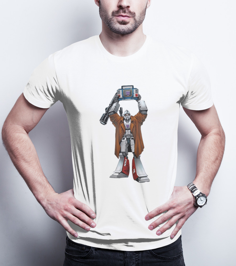 Megatron Lifting Soundwave 80s Transformers Decepticon T-Shirt
