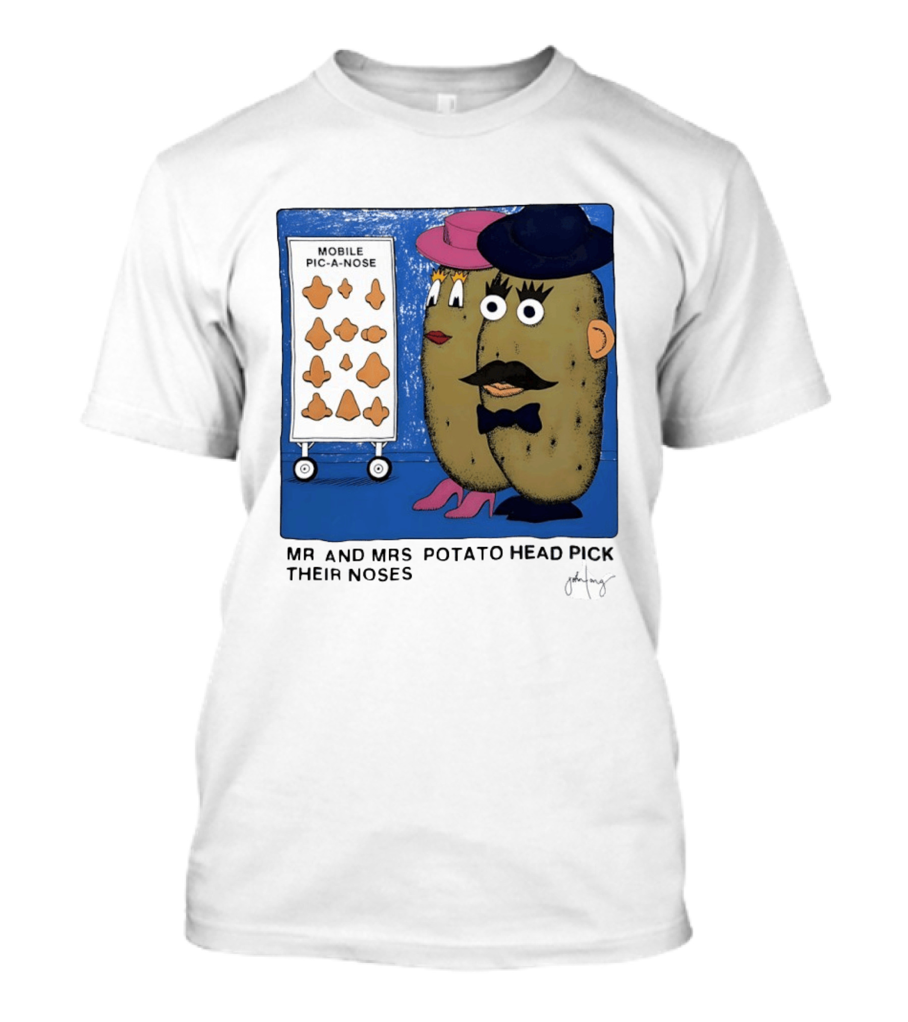 Mobile Pic A Nose Mr And Mrs Potato Head Pick Their Noses T-Shirt