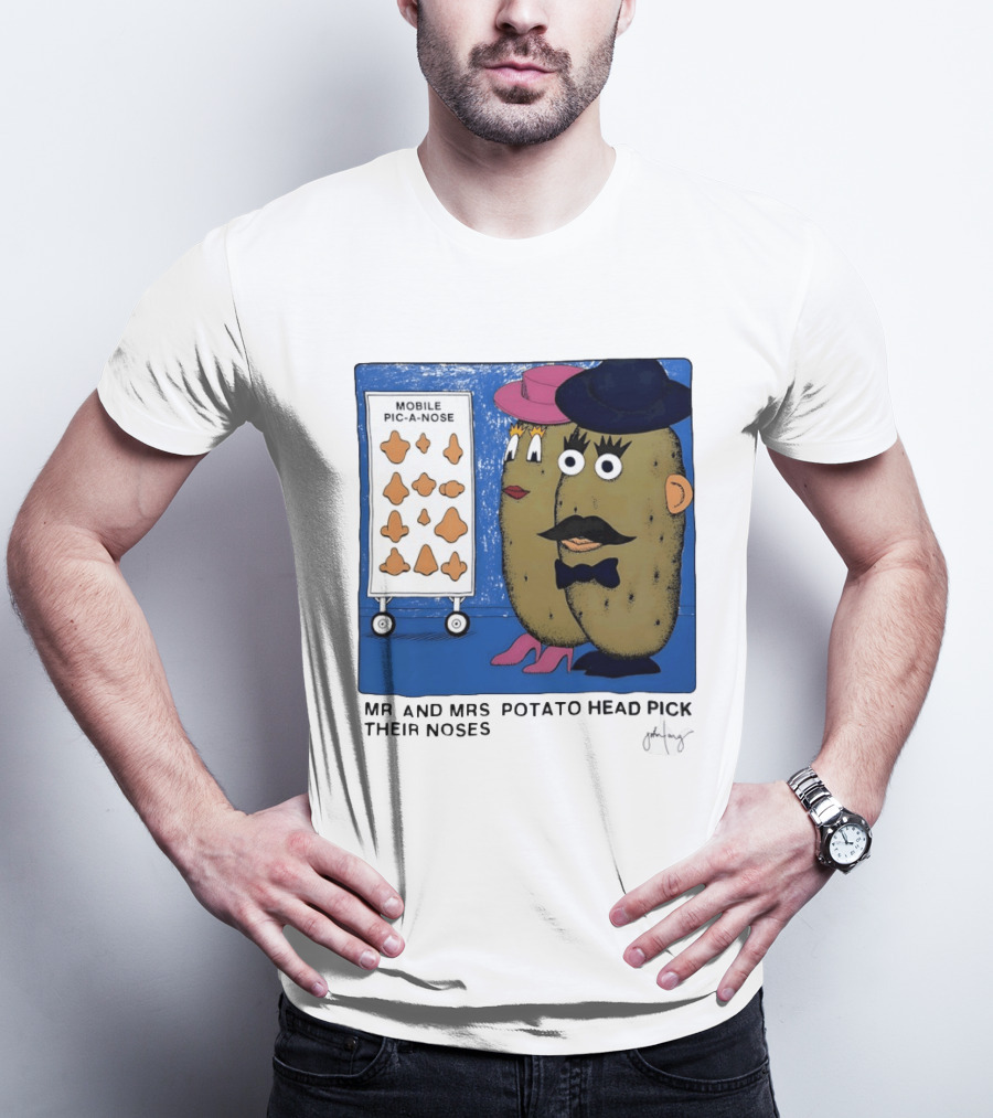 Mobile Pic A Nose Mr And Mrs Potato Head Pick Their Noses T-Shirt