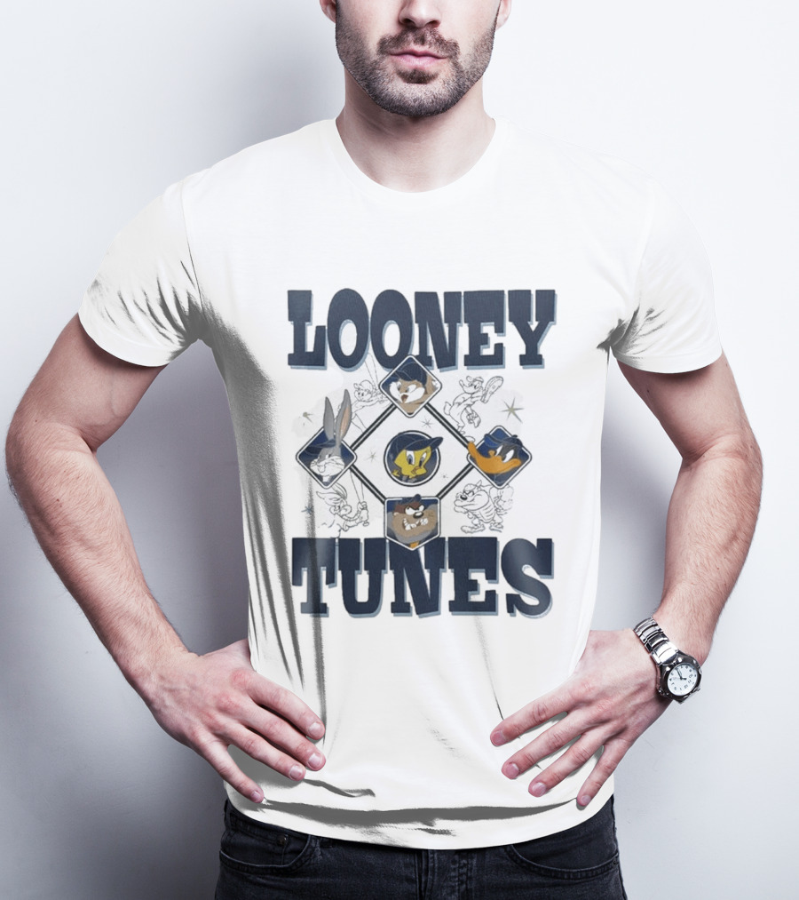 New York Yankees Looney Tunes Bugs Bunny 2026 Character Collaboration T-Shirt