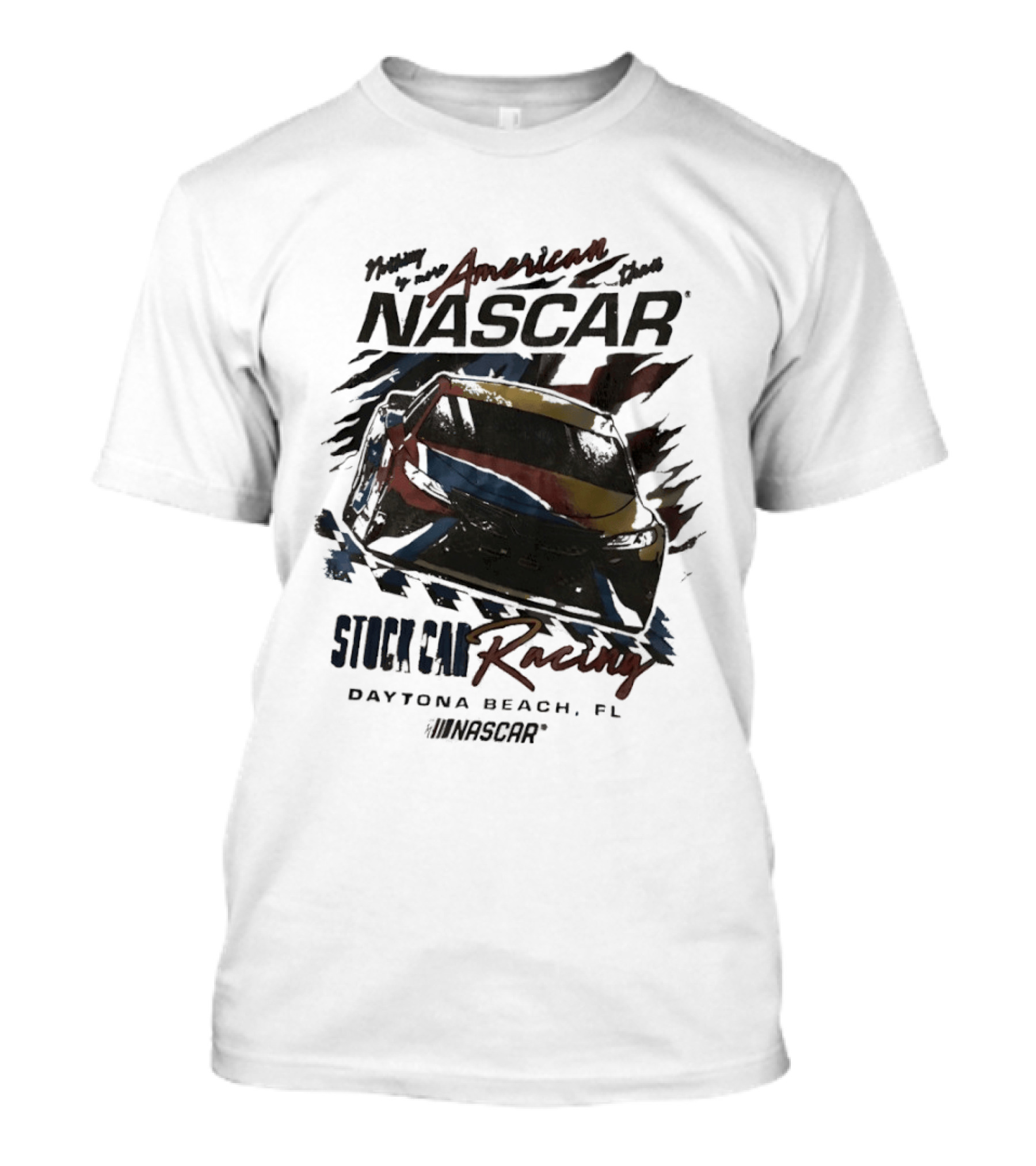Nothing Is More American Than NASCAR Stock Car Racing In Daytona Beach FL #NASCAR T-Shirt
