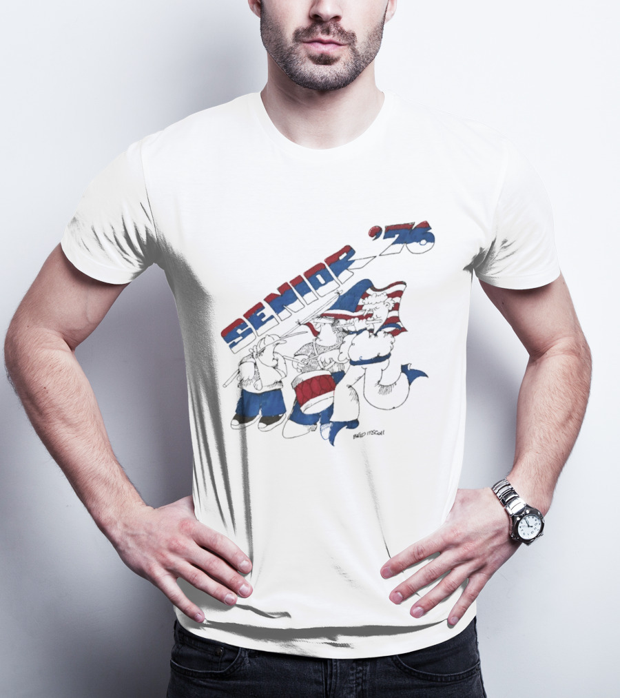 Senior 76 Brad Mccoll 1976 Bicentennial Celebration T-Shirt