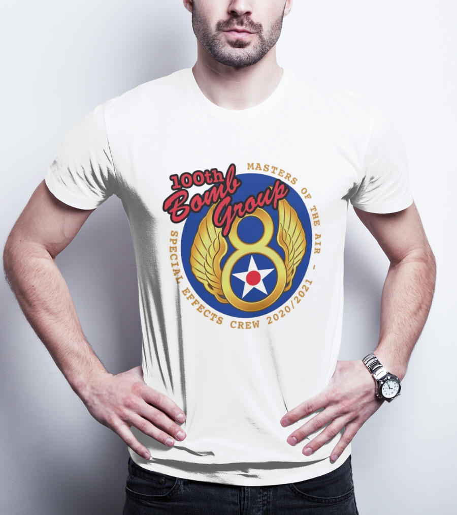 100th Bomb Group Masters Of The Air Eighth Air Force Special Effects Crew 2020 2021 T-Shirt