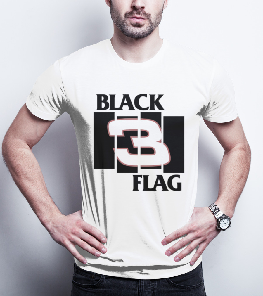 Black 3 Flag T-Shirt