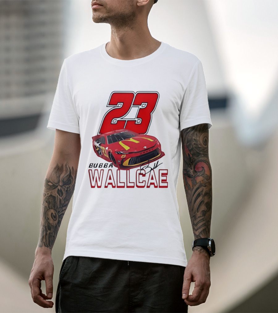 Bubba Wallace 23 Car NASCAR 23XI Racing T-Shirt
