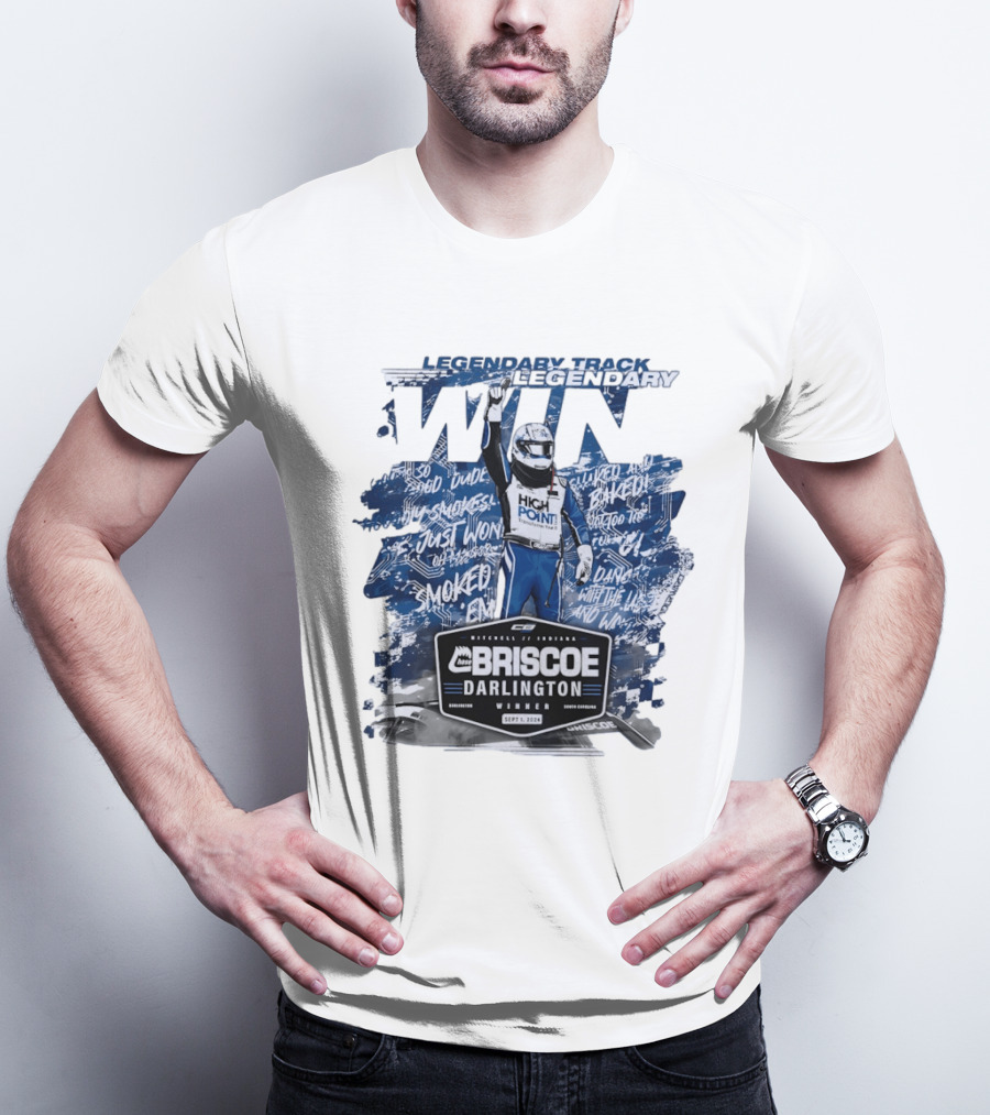Legendary Track Legendary Win Chase Briscoe Darlington Winner Sept 1 2024 Smoked Em T-Shirt