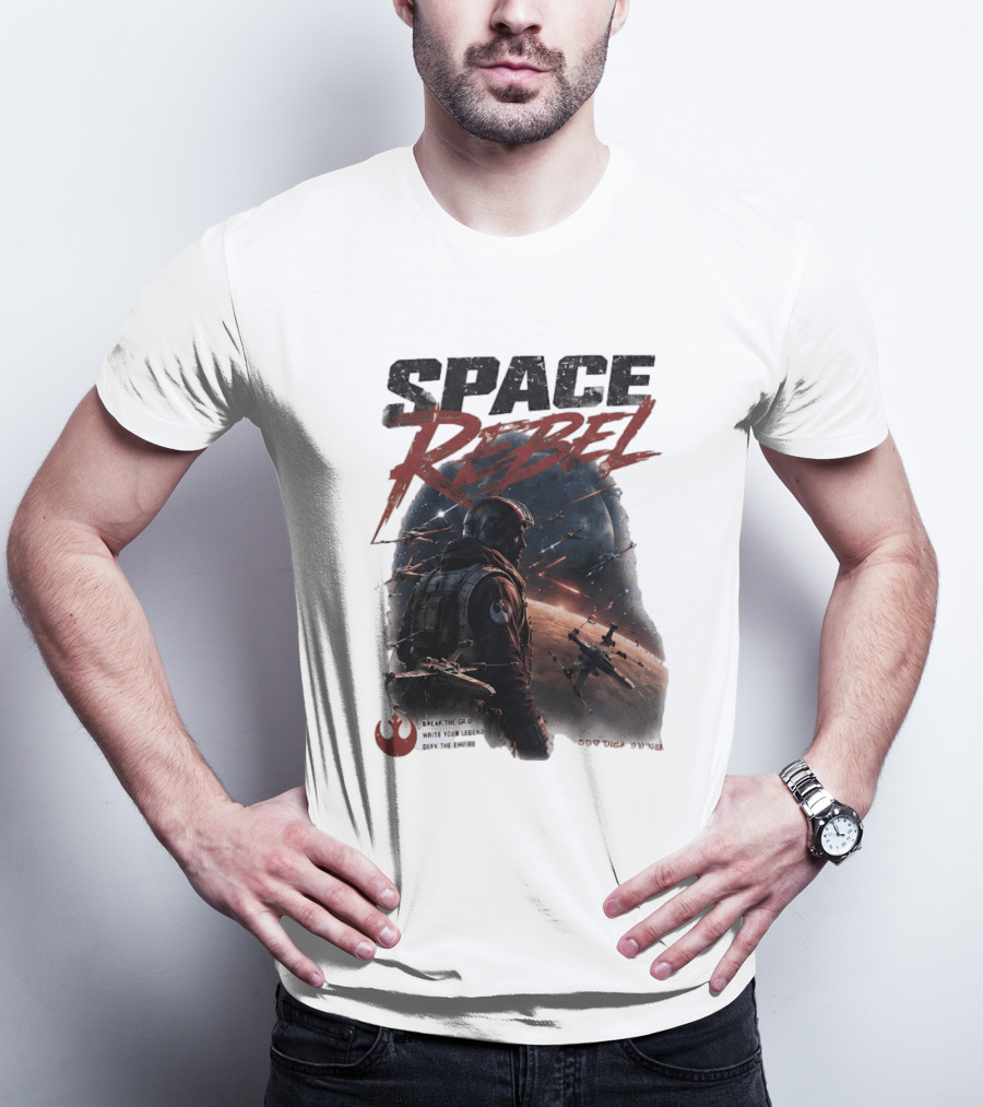 Space Rebel Break The Grid Write Your Legend Defy The Empire T-Shirt