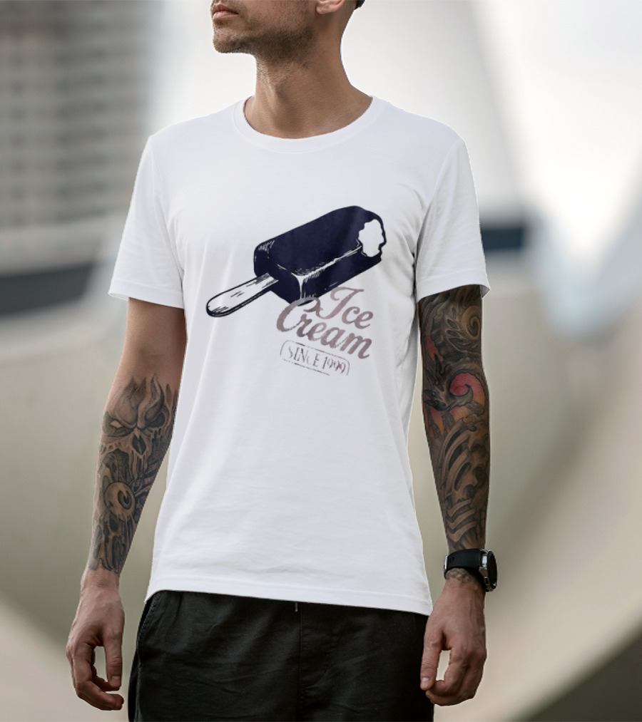 Ice Cream Popsicle Since 1999 Retro Dessert Delight T-Shirt