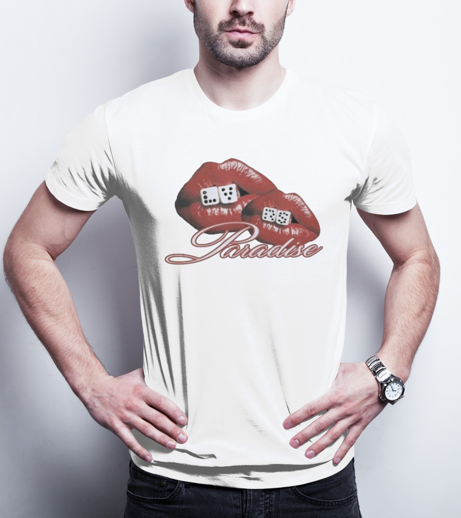 Isaiah Falls LVRS Paradise Red Lips Dice T-Shirt