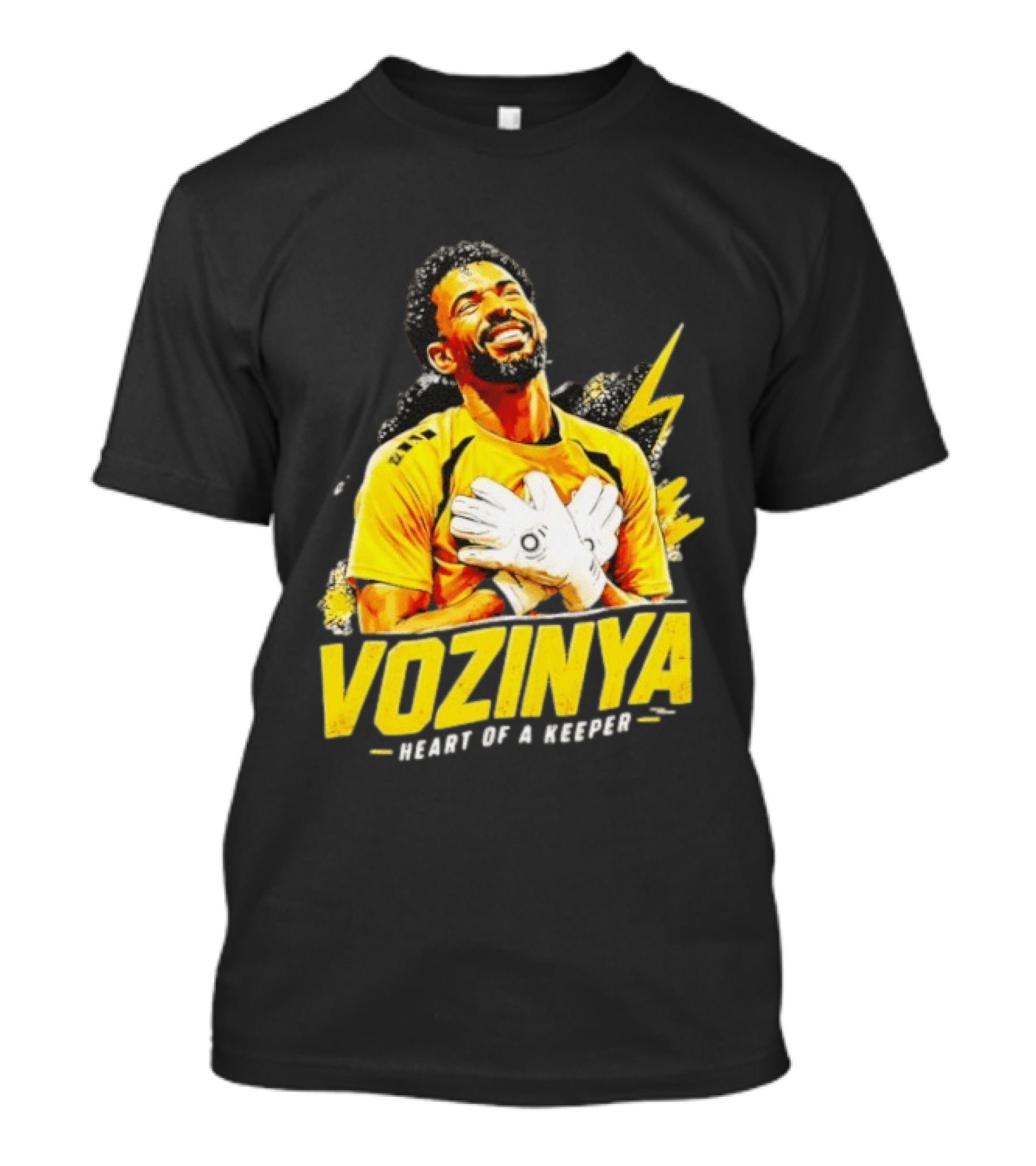 Vozinya Heart Of A Keeper Cape Verde Football Goalkeeper T-Shirt