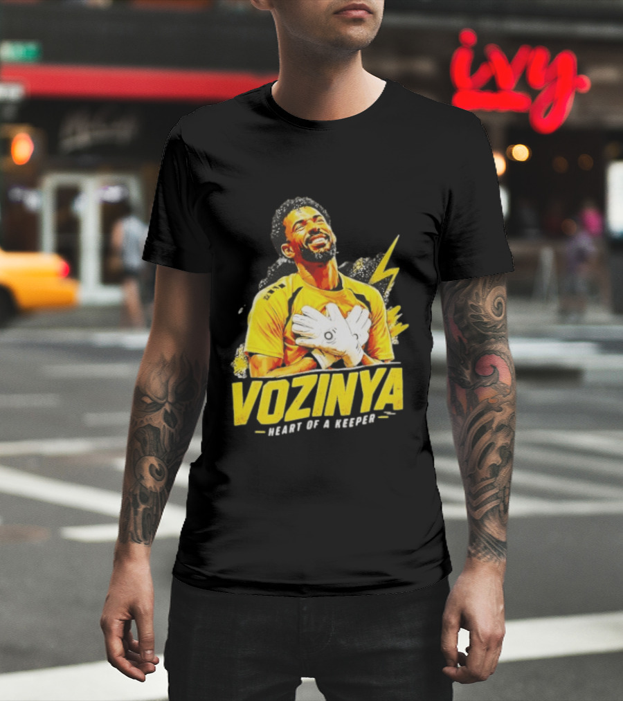 Vozinya Heart Of A Keeper Cape Verde Football Goalkeeper T-Shirt
