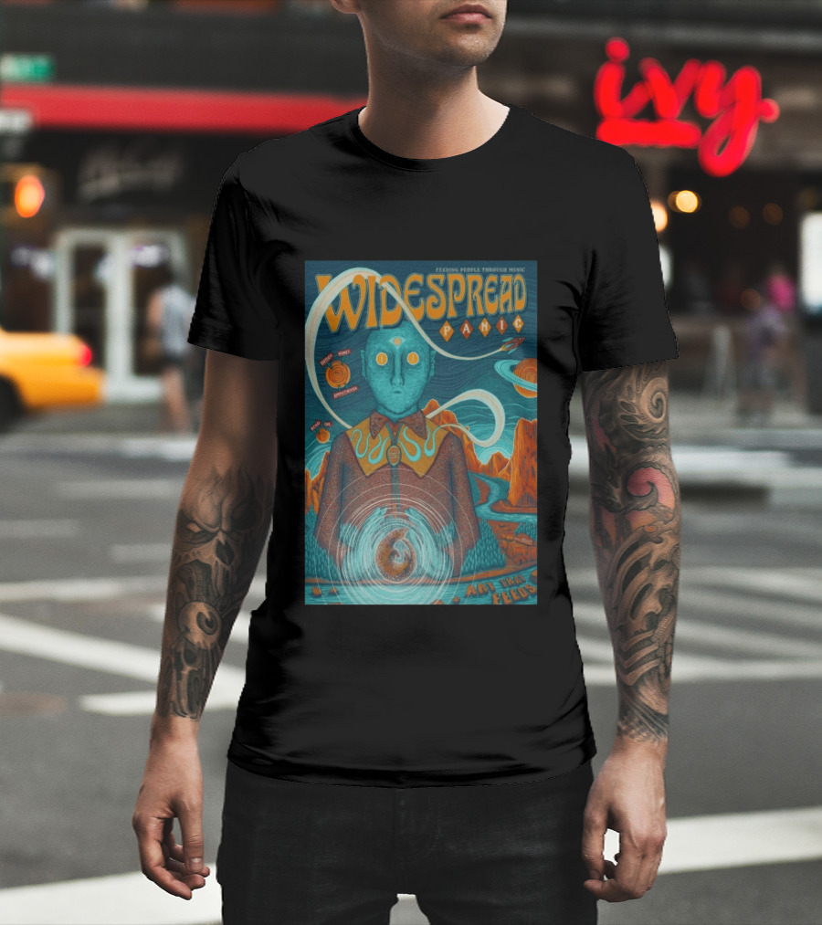 Widespread Panic Hayden Homes Amphitheater Bend OR Jul 10 11 2026 Art That Feeds T-Shirt