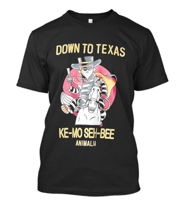 Down To Texas Ke Mo Seh Bee Animalia Bandit T-Shirt
