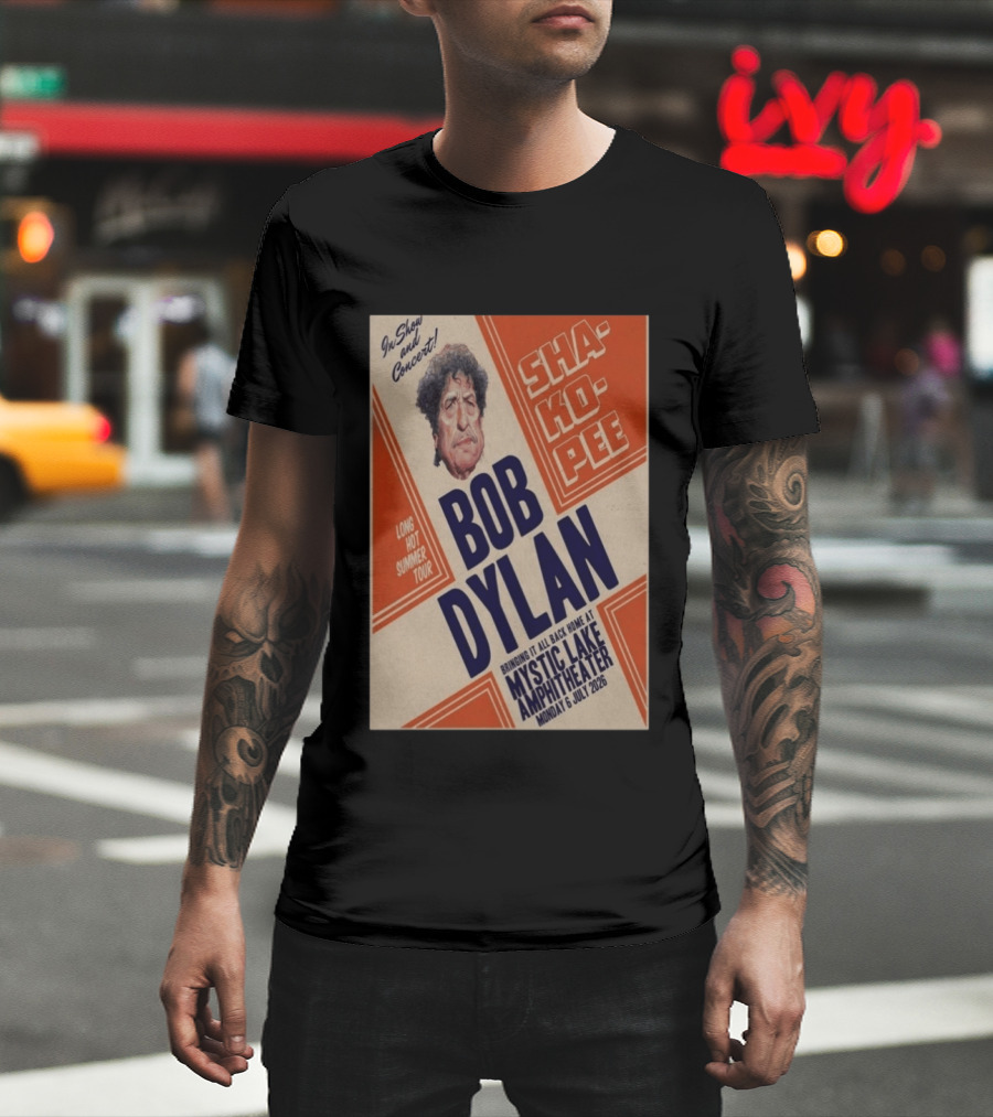 Bob Dylan Long Hot Summer Tour Mystic Lake Amphitheater Shakopee 6 July 2026 T-Shirt