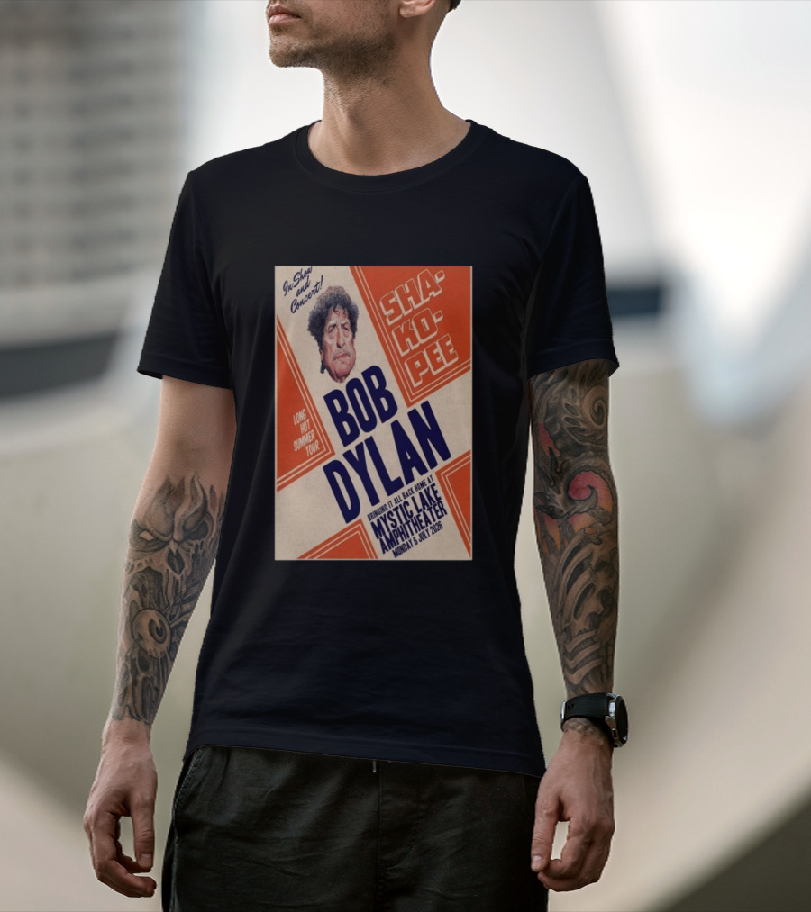 Bob Dylan Long Hot Summer Tour Mystic Lake Amphitheater Shakopee 6 July 2026 T-Shirt