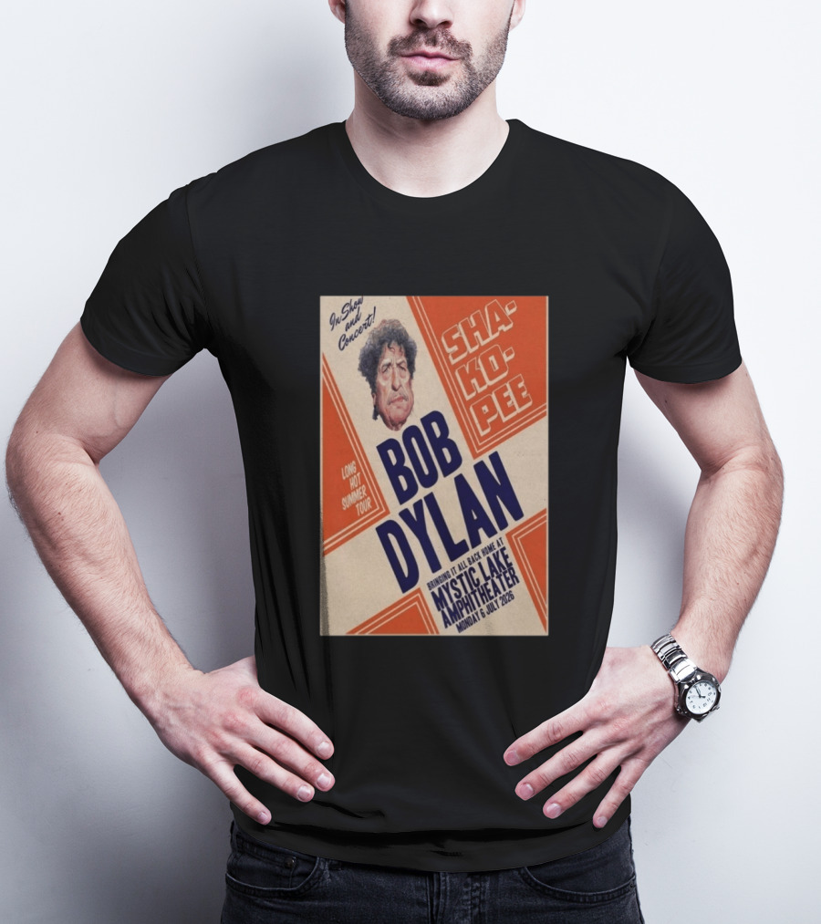 Bob Dylan Long Hot Summer Tour Mystic Lake Amphitheater Shakopee 6 July 2026 T-Shirt