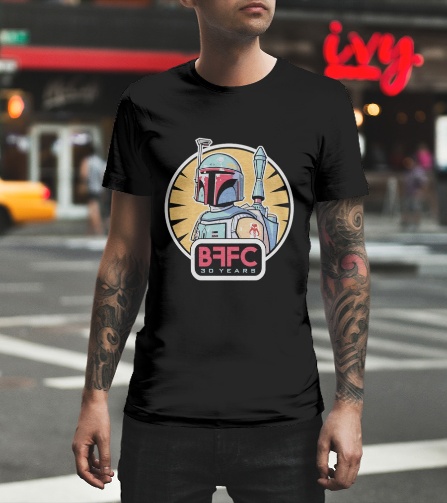 Boba Fett Mandalorian Armor BFFC 30 Years T-Shirt