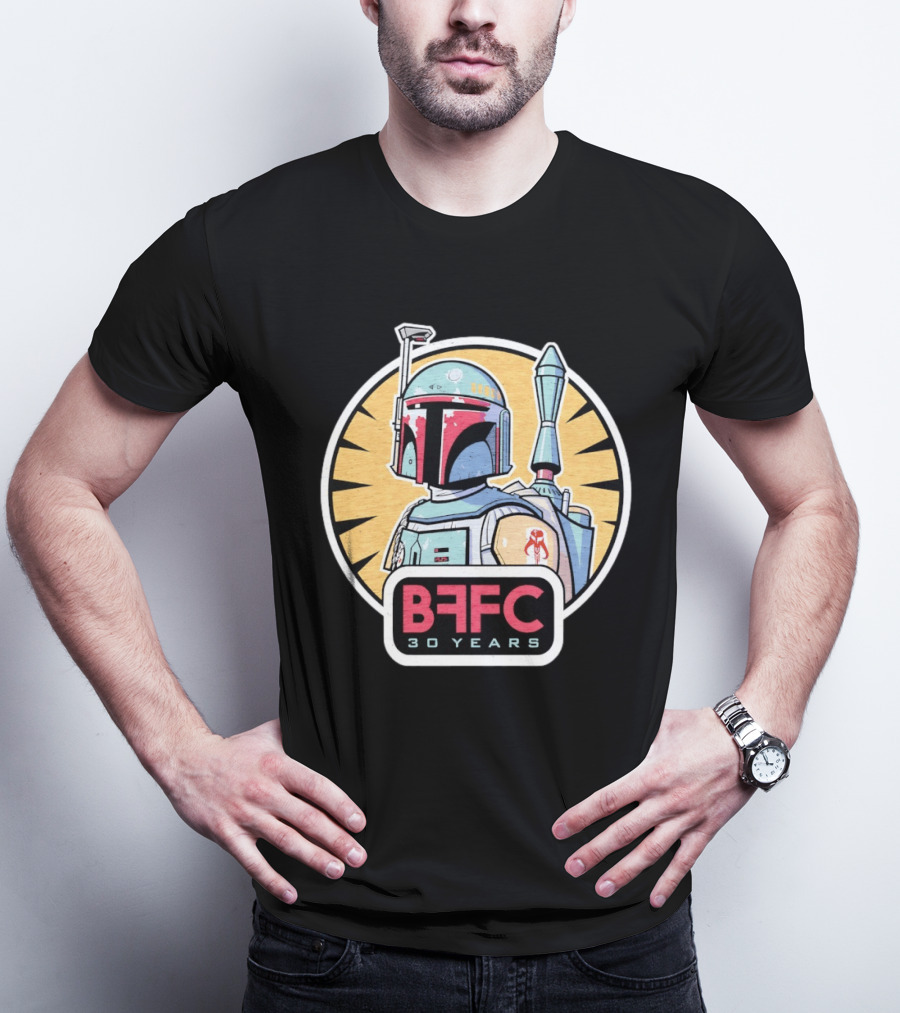 Boba Fett Mandalorian Armor BFFC 30 Years T-Shirt