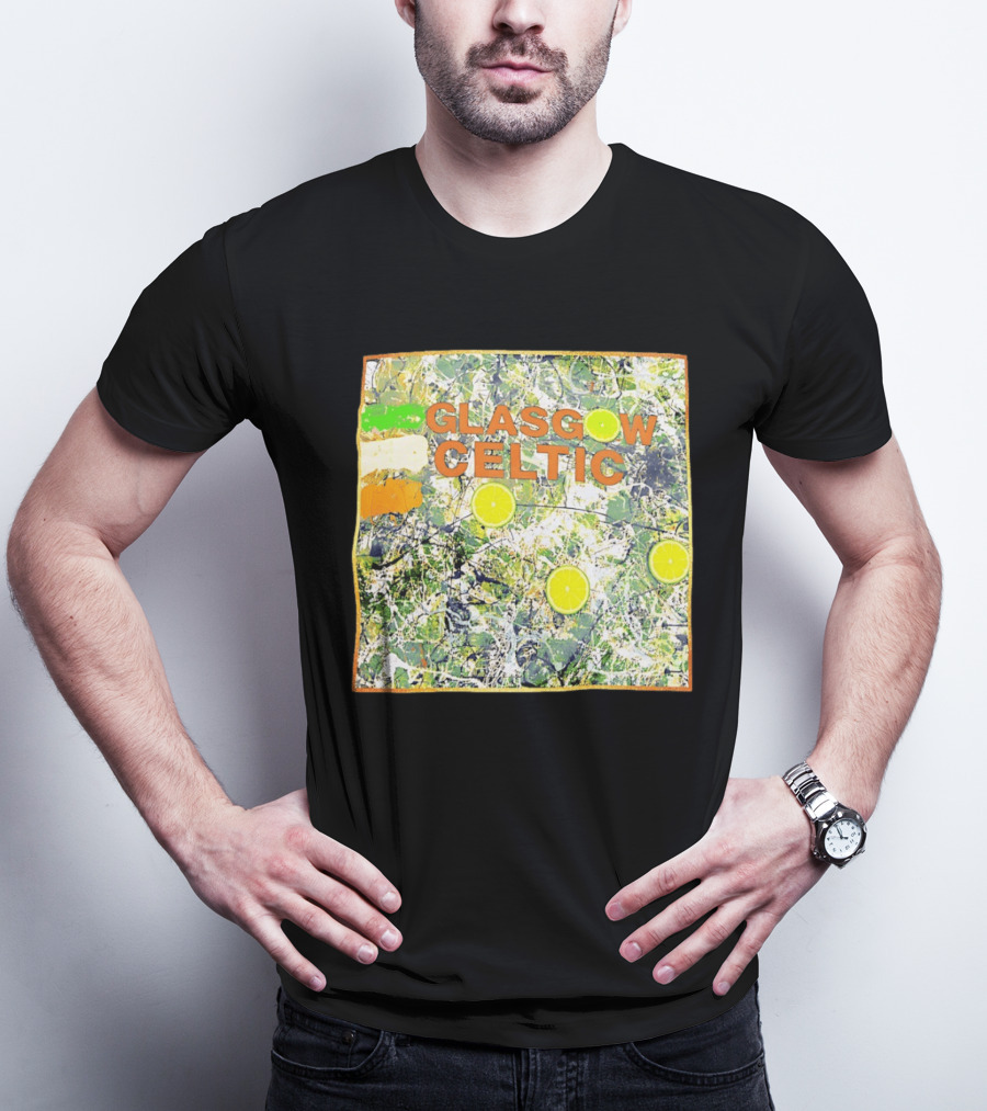Glasgow Celtic Lime Splash Art With Citrus Accents T-Shirt