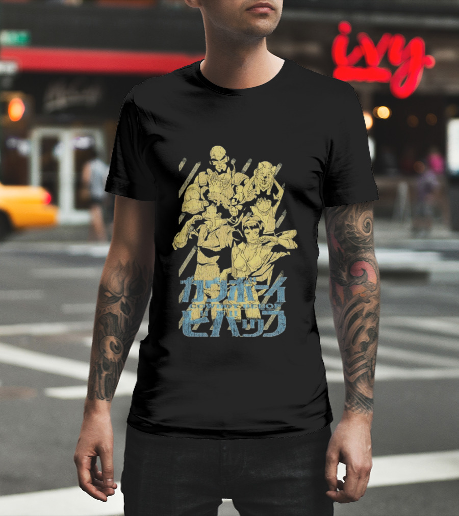 Cowboy Bebop Spike Spiegel Faye Valentine Crew T-Shirt