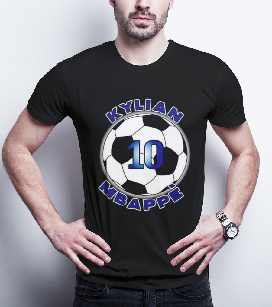 Kylian Mbappe 10 Soccer Ball France National Football Team T-Shirt