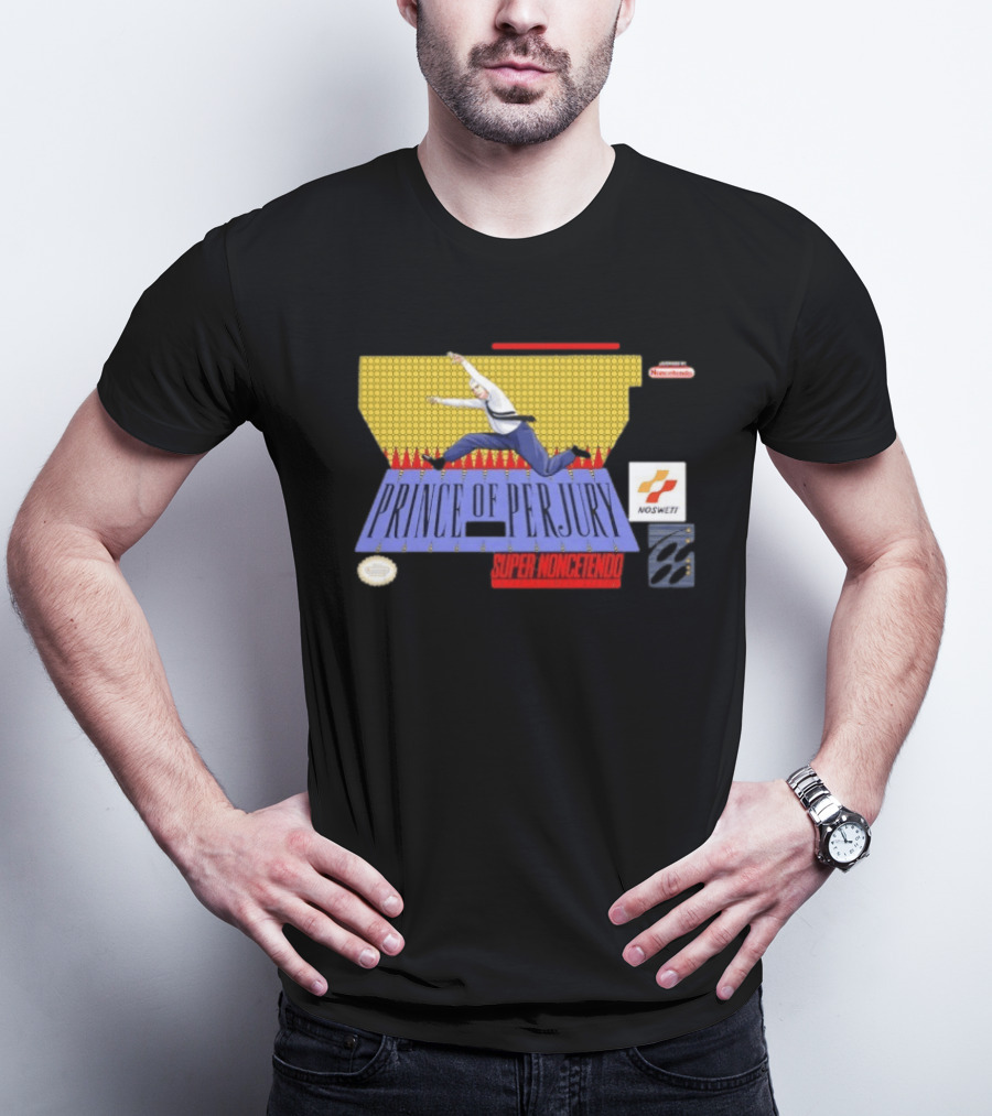 Prince Of Perjury Super Noncetendo Entertainment System Nosweat T-Shirt