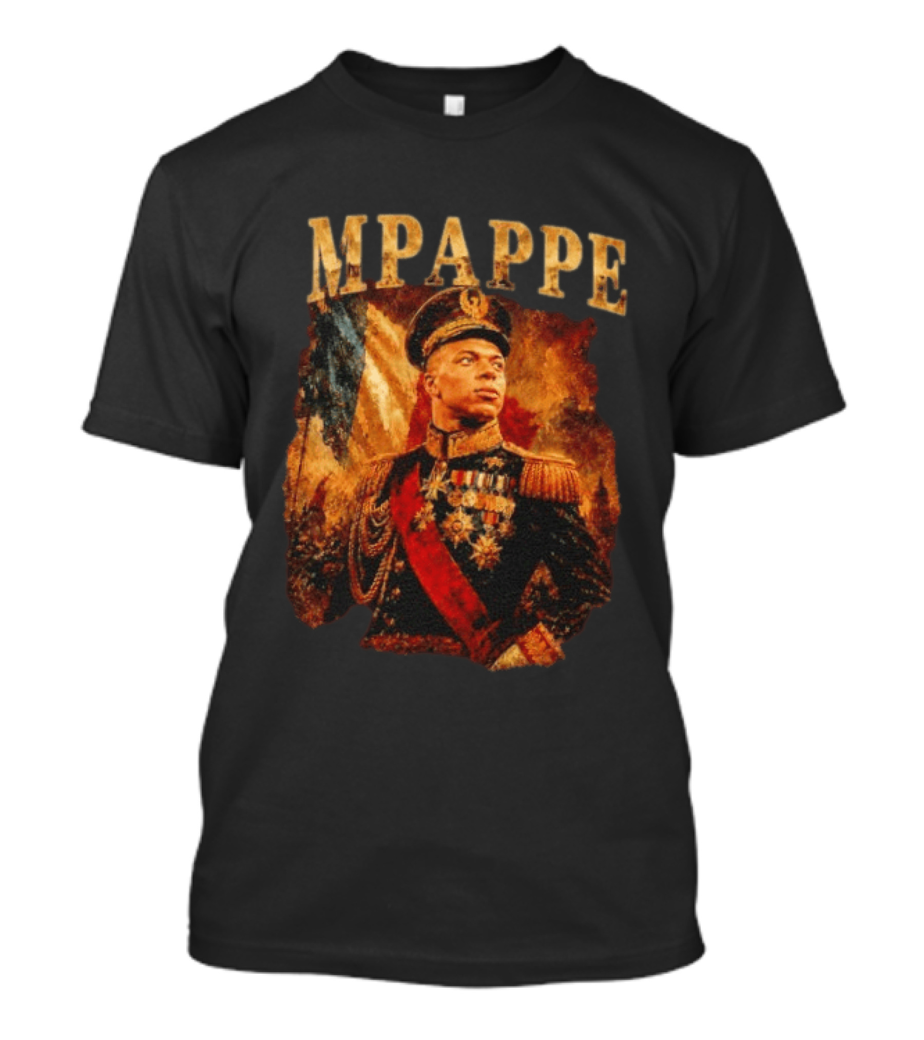 Kylian Mbappe Napoleonic General Military Uniform Commander T-Shirt