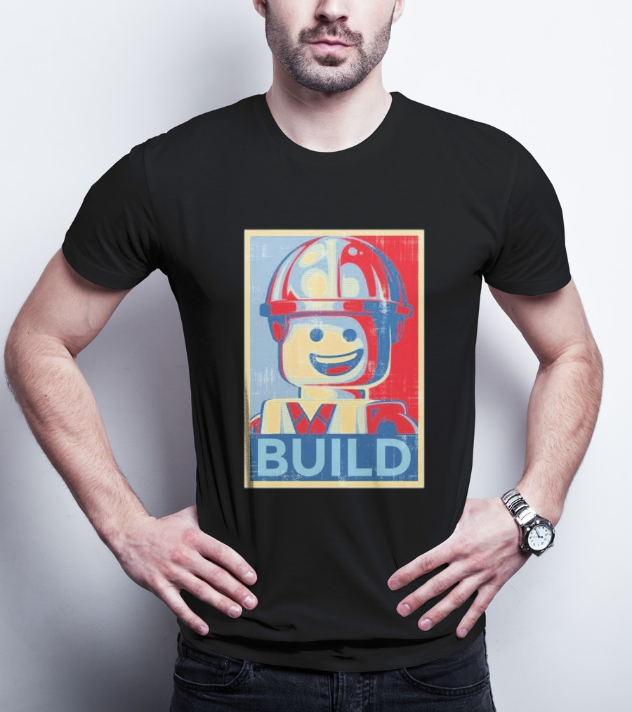 Lego Minifigure Build Distressed T-Shirt