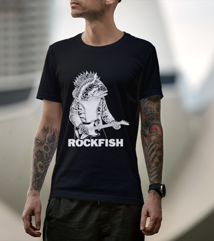 Rockfish Jacket Electric Guitar Performance T-Shirt
