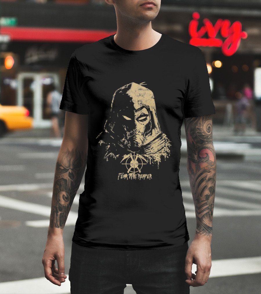 Scarecrow Batman Arkham Series Fear The Reaper Distressed T-Shirt