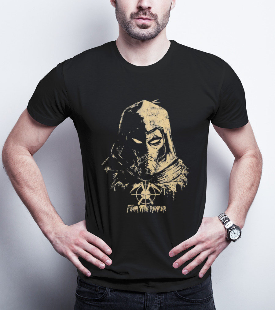 Scarecrow Batman Arkham Series Fear The Reaper Distressed T-Shirt