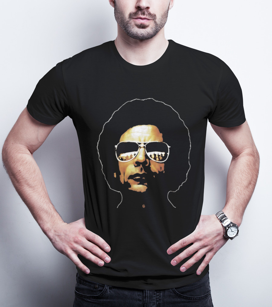Muammar Gaddafi Afro Sunglasses T-Shirt