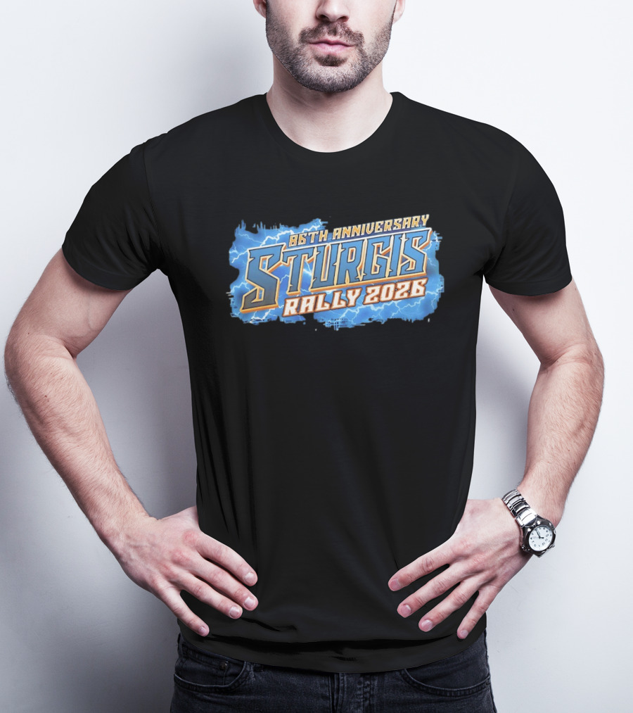 86th Anniversary Sturgis Rally 2026 Lightning T-Shirt