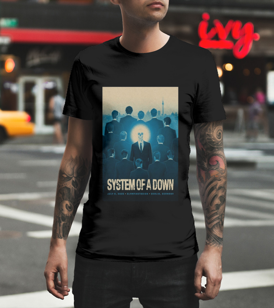 System Of A Down July 8 2026 Olympiastadion Berlin Germany T-Shirt