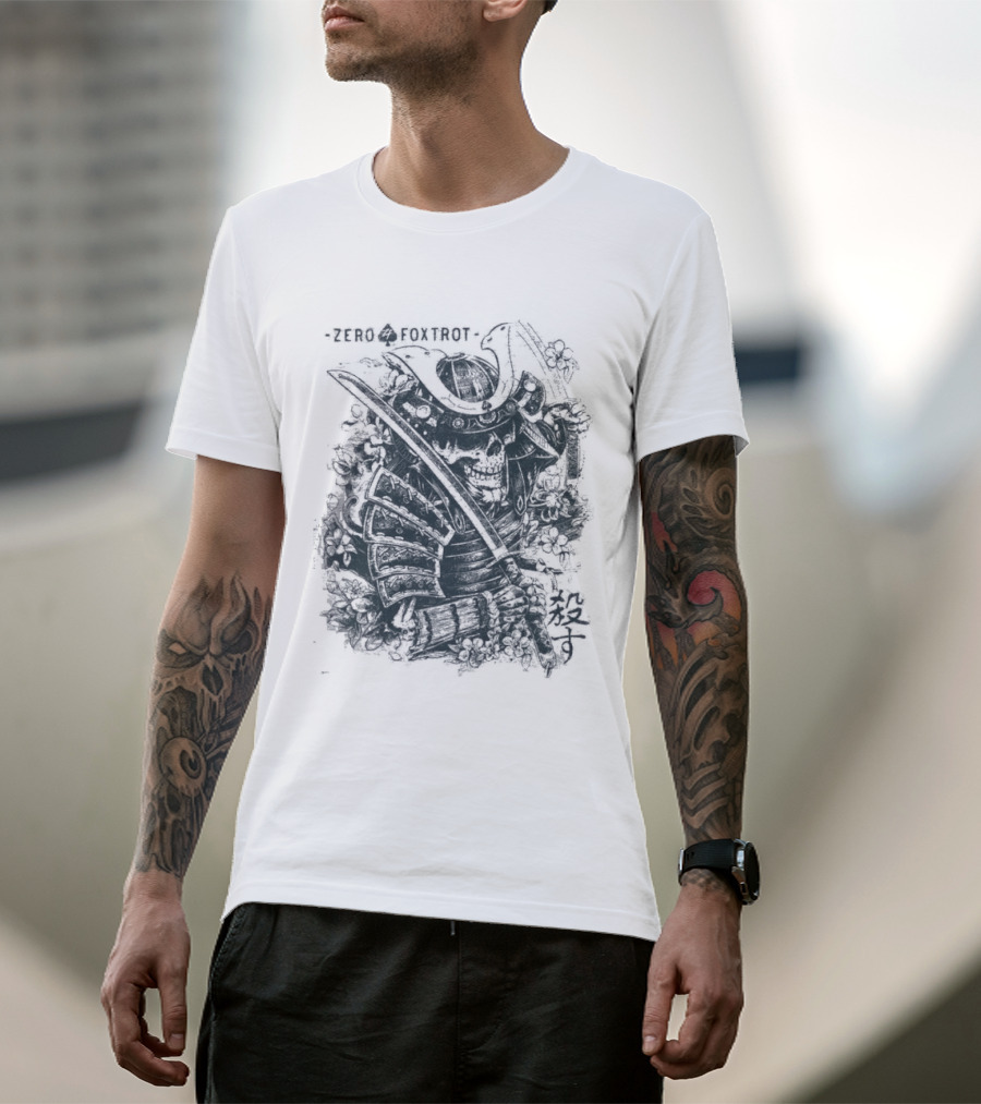 Zero Foxtrot Kill You Sword Skull T-Shirt