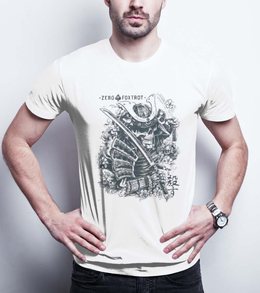Zero Foxtrot Kill You Sword Skull T-Shirt