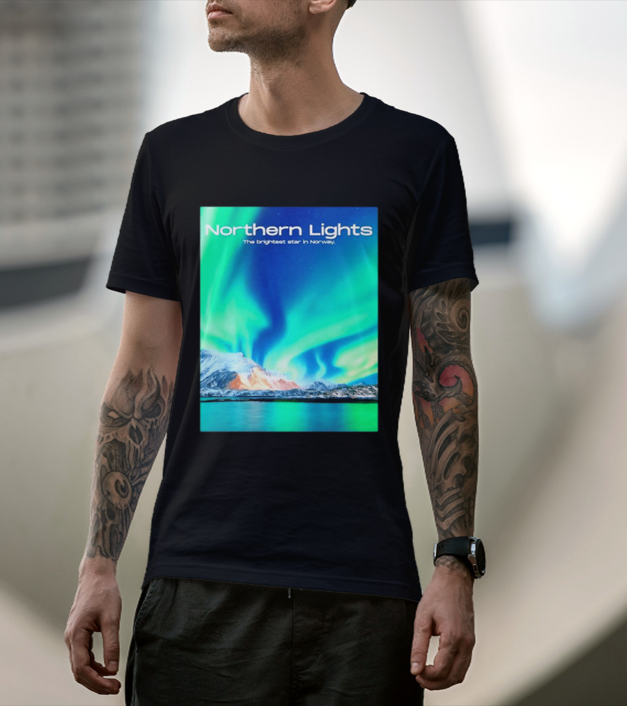 Northern Lights The Brightest Star In Norway T-Shirt