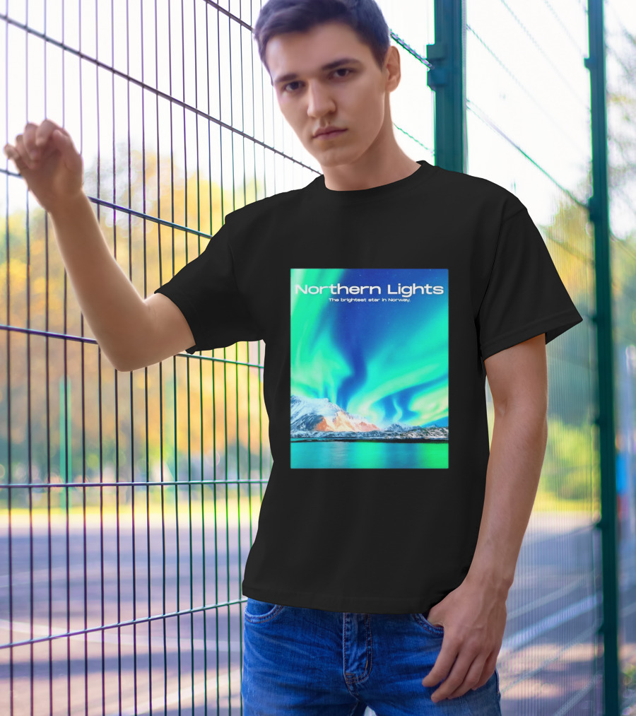 Northern Lights The Brightest Star In Norway T-Shirt