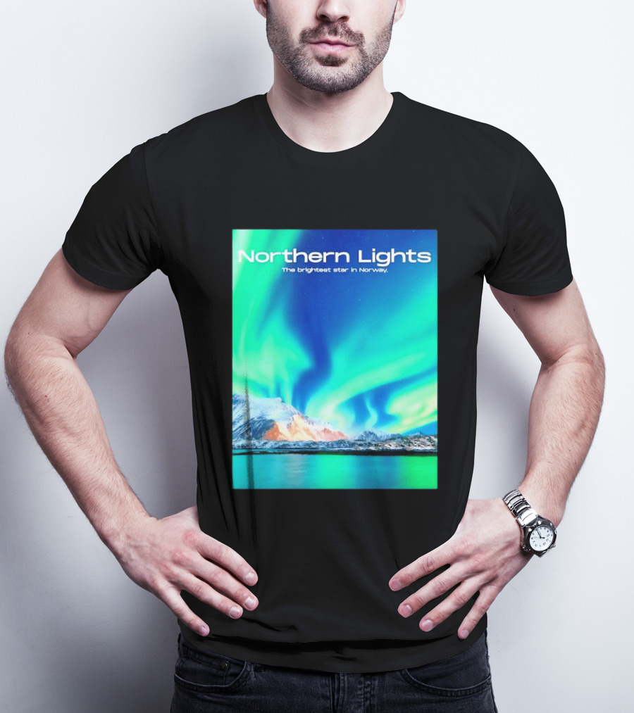 Northern Lights The Brightest Star In Norway T-Shirt
